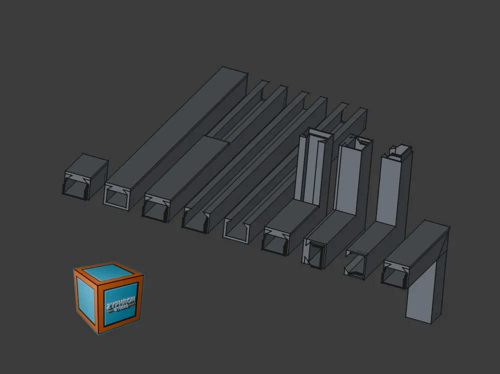 Modular cable duct by Zyphron Studio MakerWorld: Download Free 3D Models