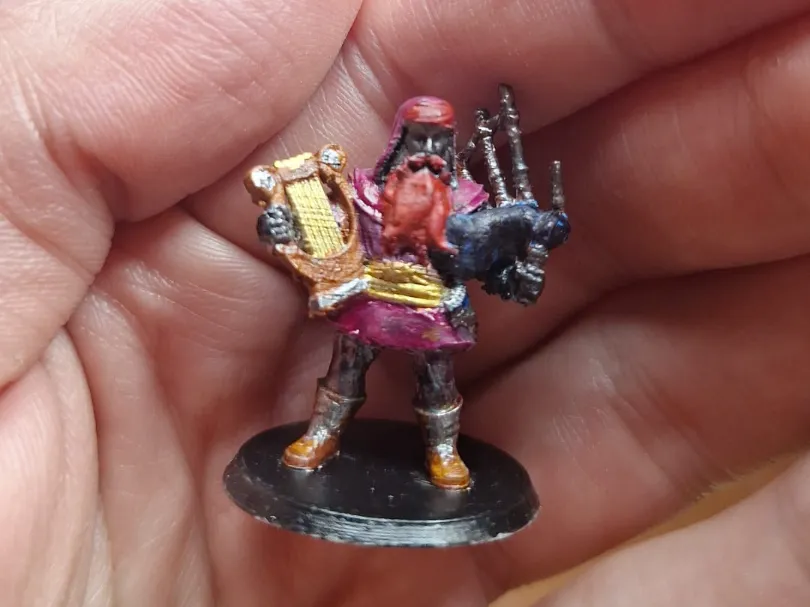 Bard Dwarf miniature for DnD by thevoiid MakerWorld: Download Free 3D ...