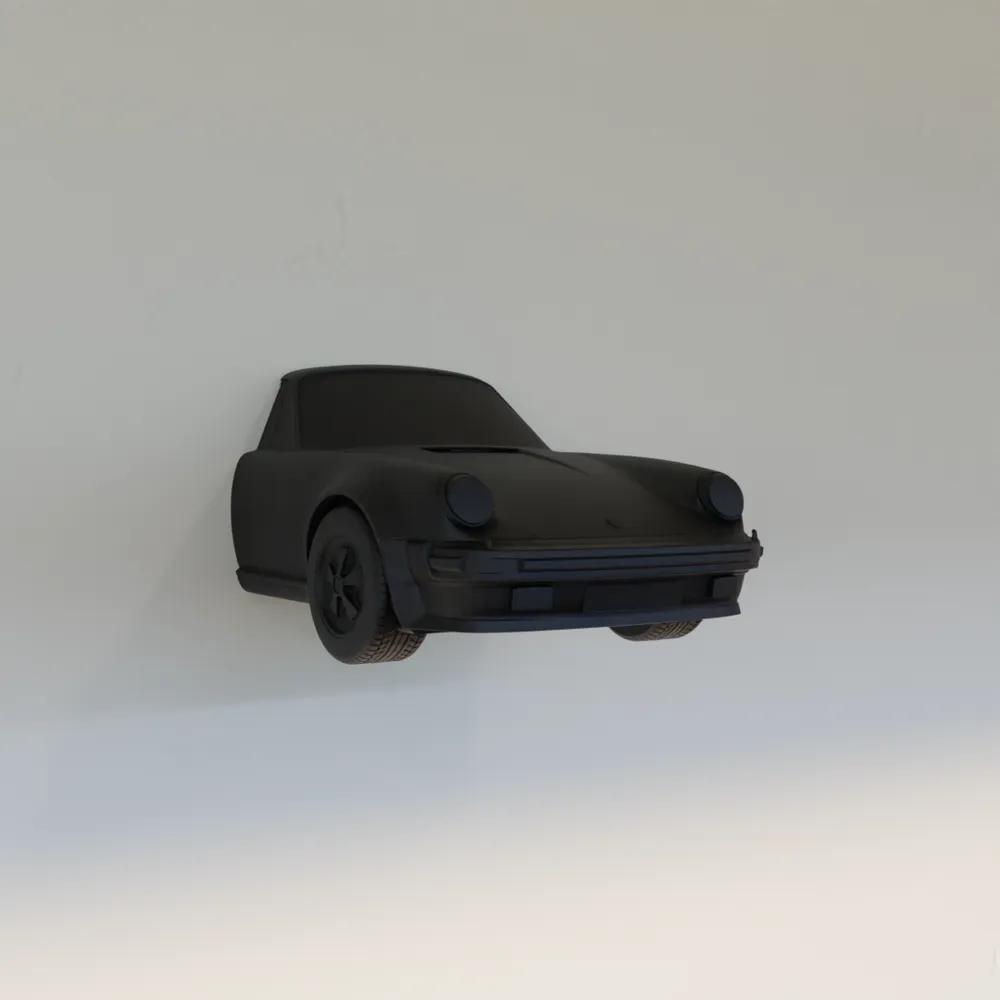 Porsche 911 Turbo 930 Wall Art - Front View – Kostenloses 3D ...