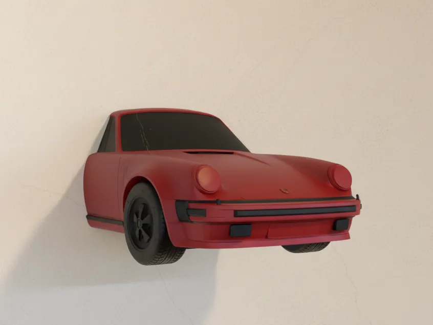 Porsche 911 Turbo 930 Wall Art - Front View – Kostenloses 3D ...