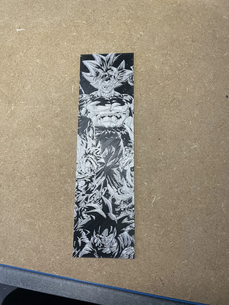 Goku Hueforge bookmark - Free 3D Print Model - MakerWorld