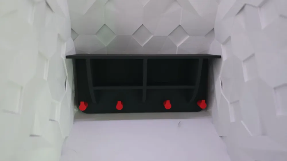 Wall Key Holder – Key Holder with Storage Compartment - Free 3D Print ...