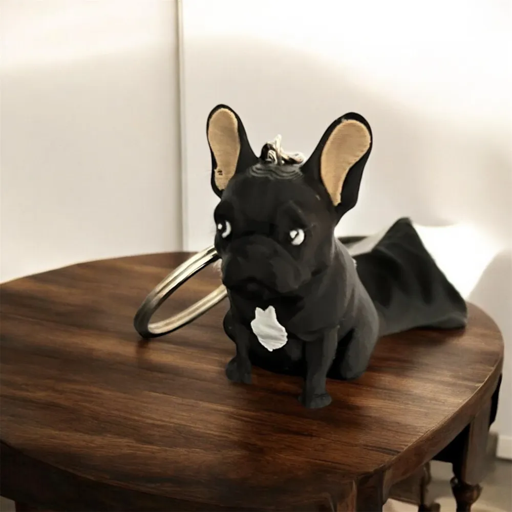 French Bulldog Keychain by makerlampit MakerWorld: Download Free 3D Models