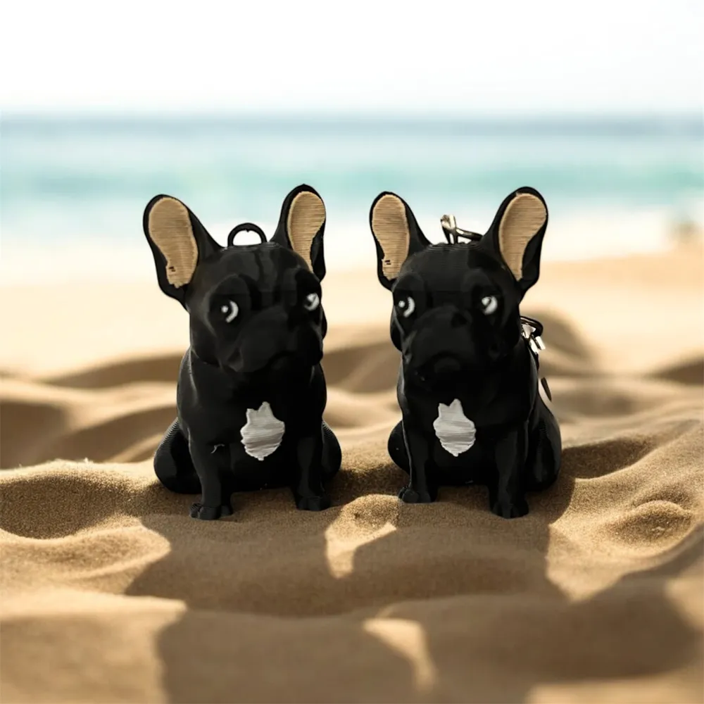 French Bulldog Keychain by makerlampit MakerWorld: Download Free 3D Models