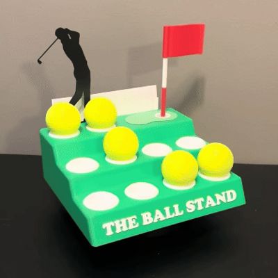Golf Ball Display Stand by Lepracaun MakerWorld: Download Free 3D Models