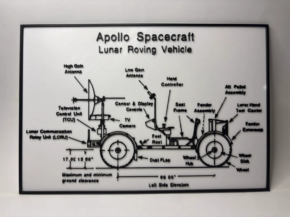 Lunar Roving Vehicle - Moon Buggy - Blueprint by PaperPlaneLab ...