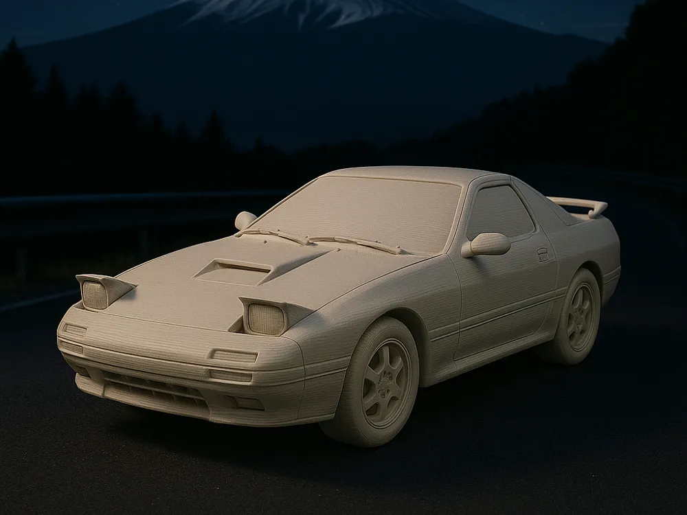 Mazda Rx7 FC (Ryosuke) - Free 3D Print Model - MakerWorld