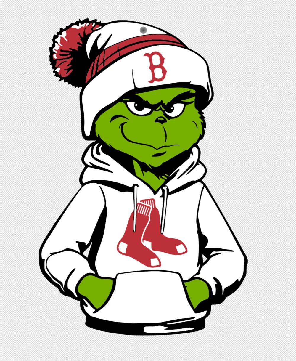 Grinch Boston Red Sox Christmas Ornament by Ray MakerWorld: Download ...