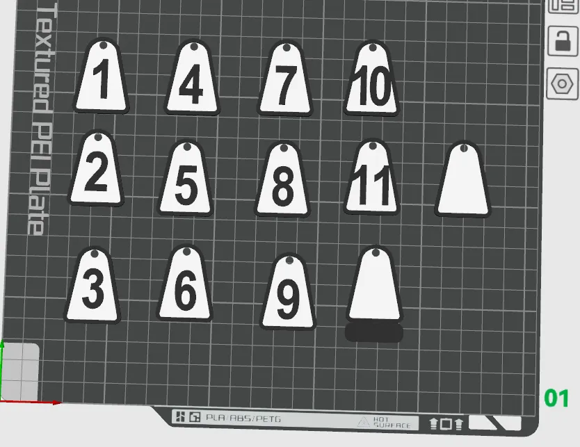 Key Ring - numbers by 3MPrint_proMakerWorld: Download Free 3D Models