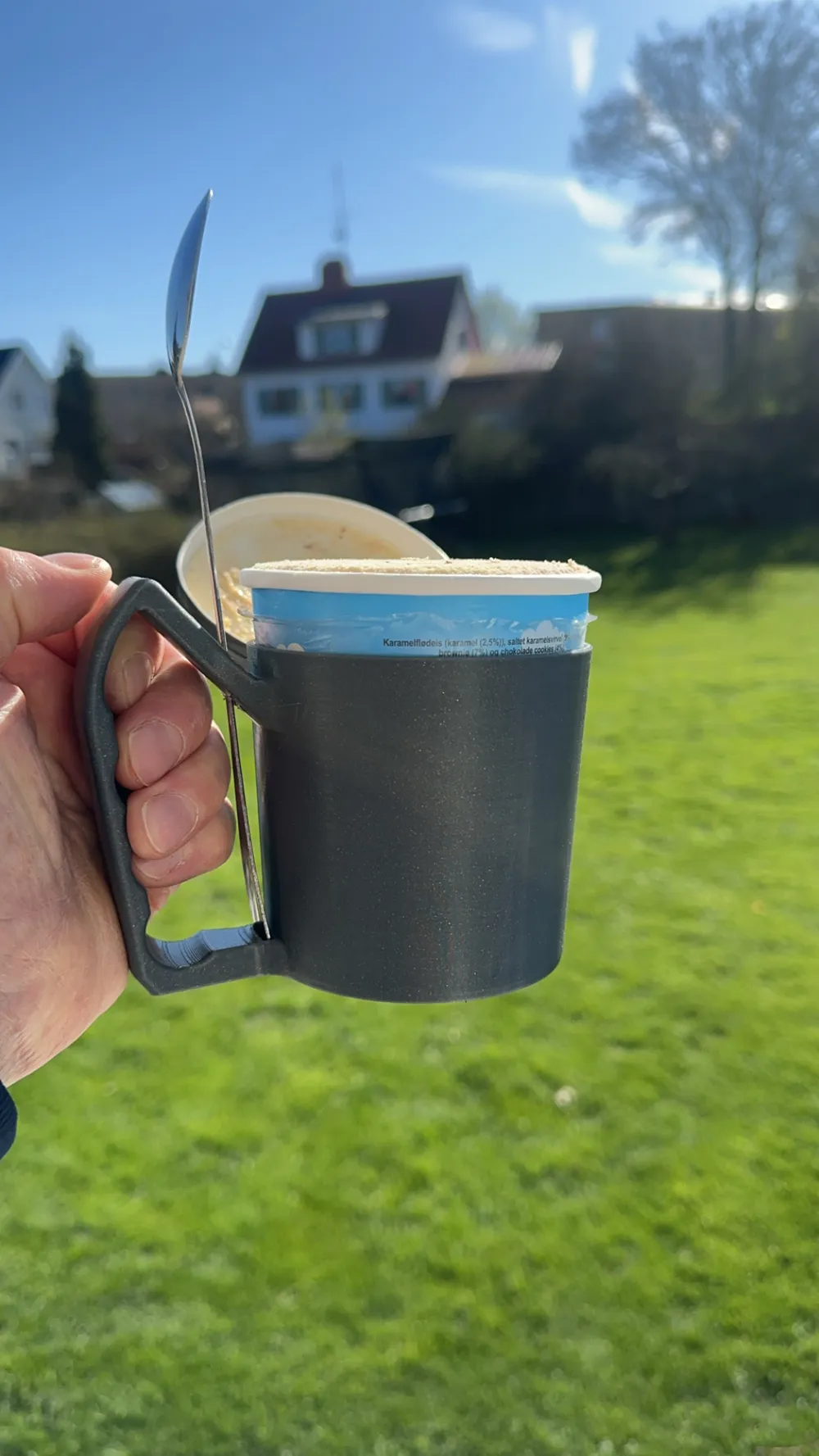 Ben&Jerry´s Icecream cup, lid and spoon holder! by walleriusDesign ...