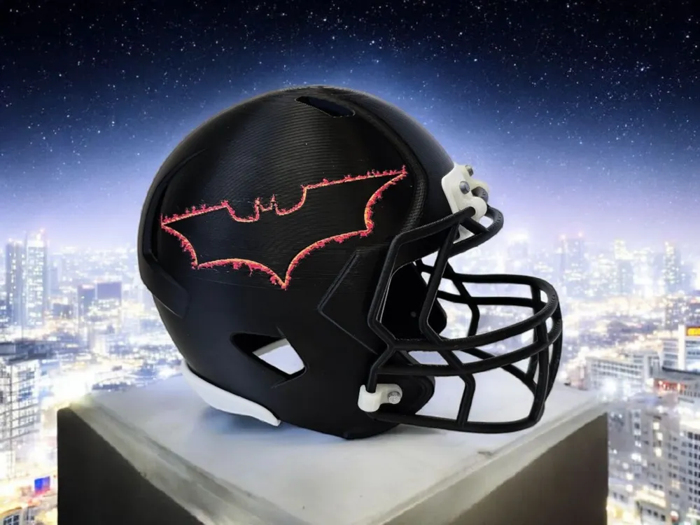 Batman Football Helmet by animuL67 MakerWorld: Download Free 3D Models