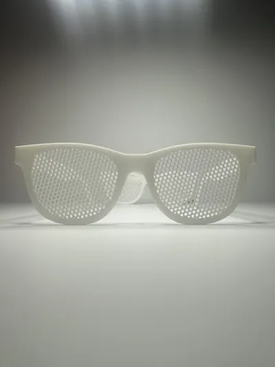 Pinhole Glasses - No screws - Free 3D Print Model - MakerWorld