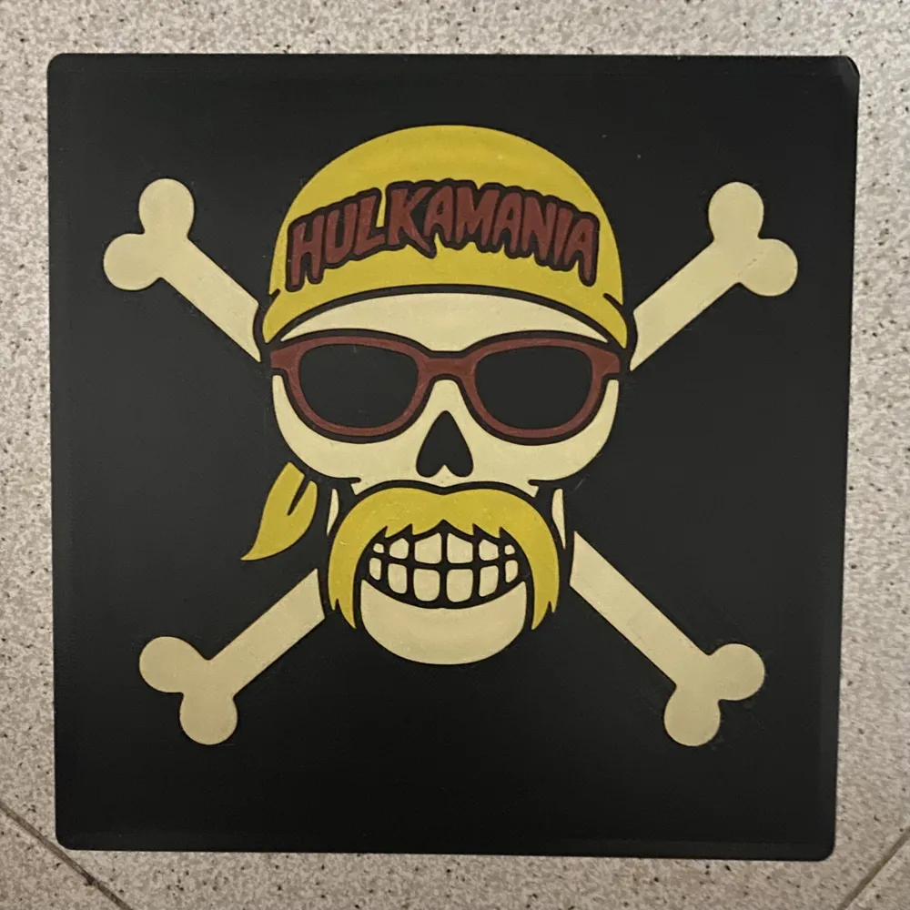 Hulk Hogan Jolly Roger stile One Piece HueForge - Free 3D Print Model ...