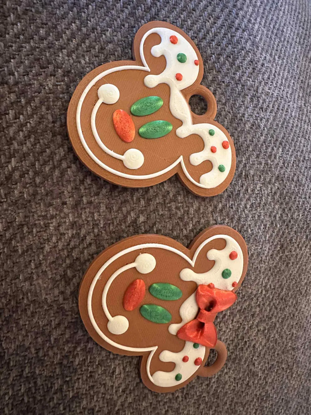 Minnie Mickey Mouse Gingerbread Cookie Ornament by Ada & K 3DA MakerWorld: Download Free 3D Models