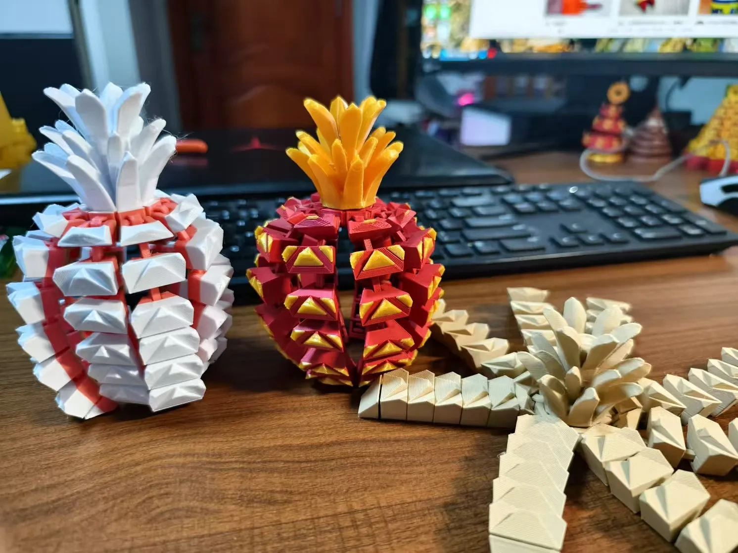 Octopus Pineapple 2.0 (New Year Color Scheme) by wannawow摆烂猫 MakerWorld ...