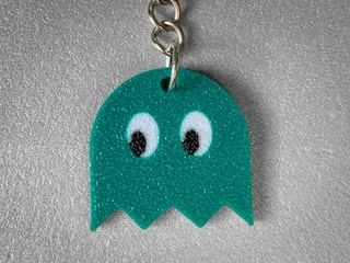 Pacman Ghost keyring by carlosmunarriz82 - MakerWorld