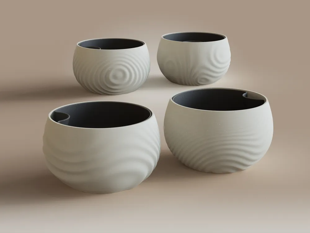 Stillwater Planters x4 with Self-Watering Inserts - Free 3D Print Model ...