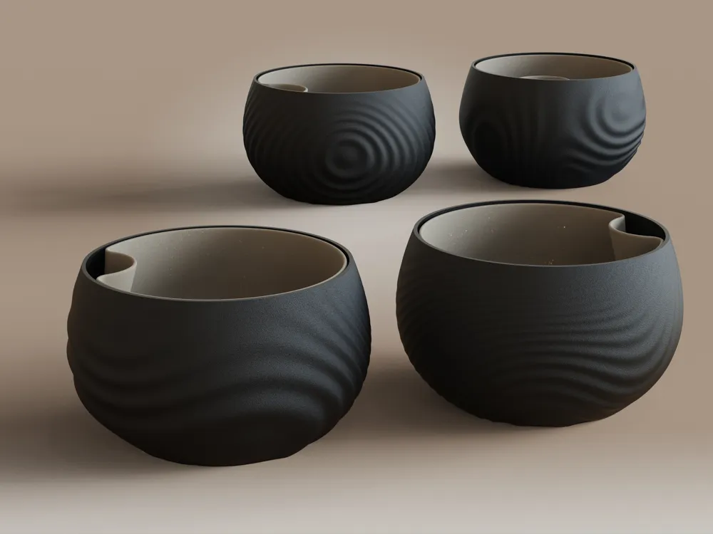 Stillwater Planters x4 with Self-Watering Inserts - Free 3D Print Model ...