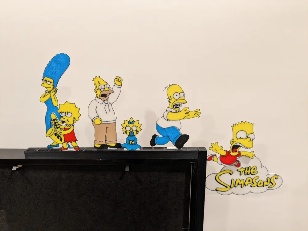 Simpsons Family Stand-ins for Modular Door Corner - Free 3D Print Model ...