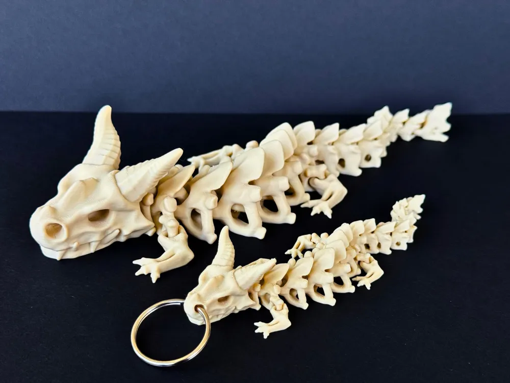 Ashbone - Articulated Skeleton Dragon - Free 3D Print Model - MakerWorld