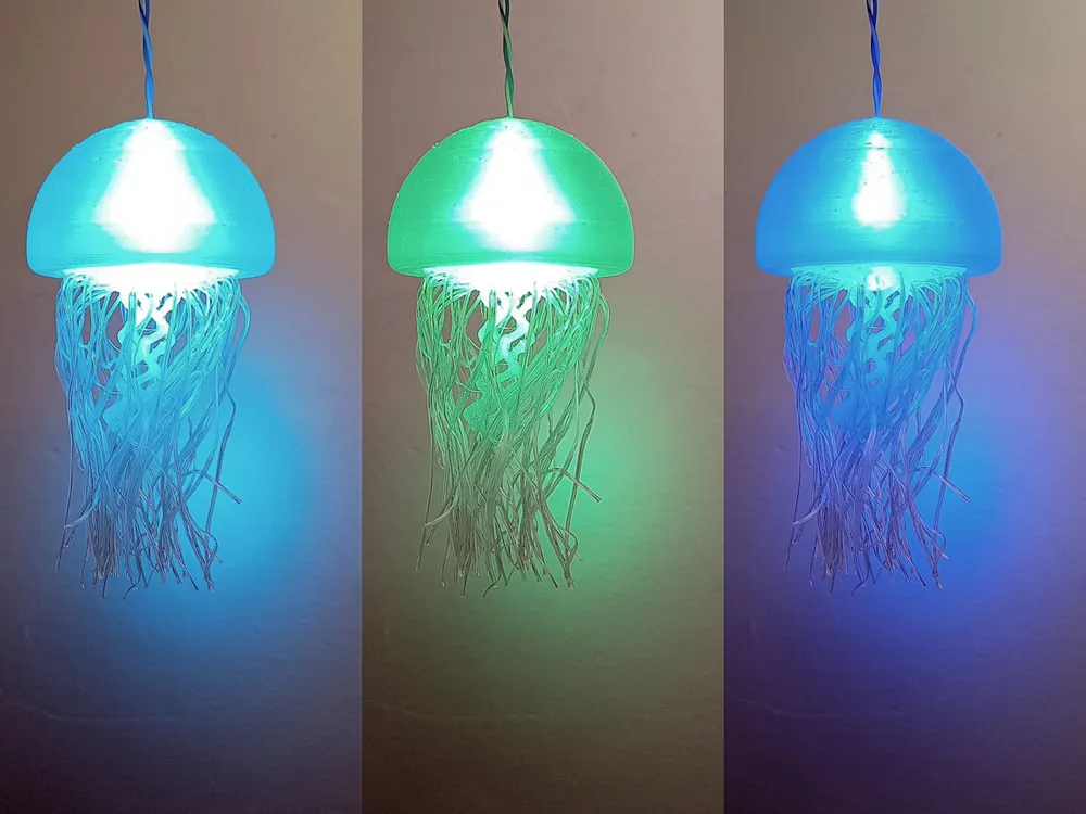 Jellyfish LED Light (diffuser) - Free 3D Print Model - MakerWorld