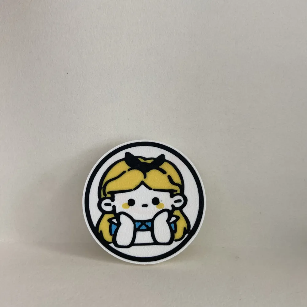 Alice Fridge Magnet - Little Girl in Wonderland - Free 3D Print Model ...
