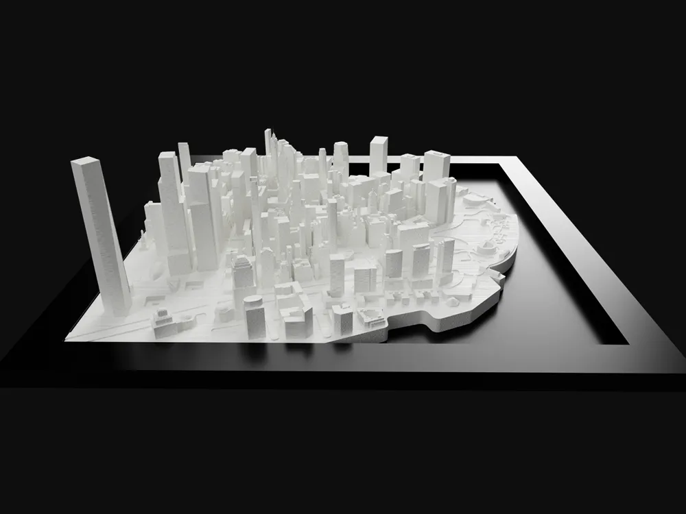 NEW YORK 3D CITY FRAME SQUARE PICTURE by thomaspaglierani - MakerWorld