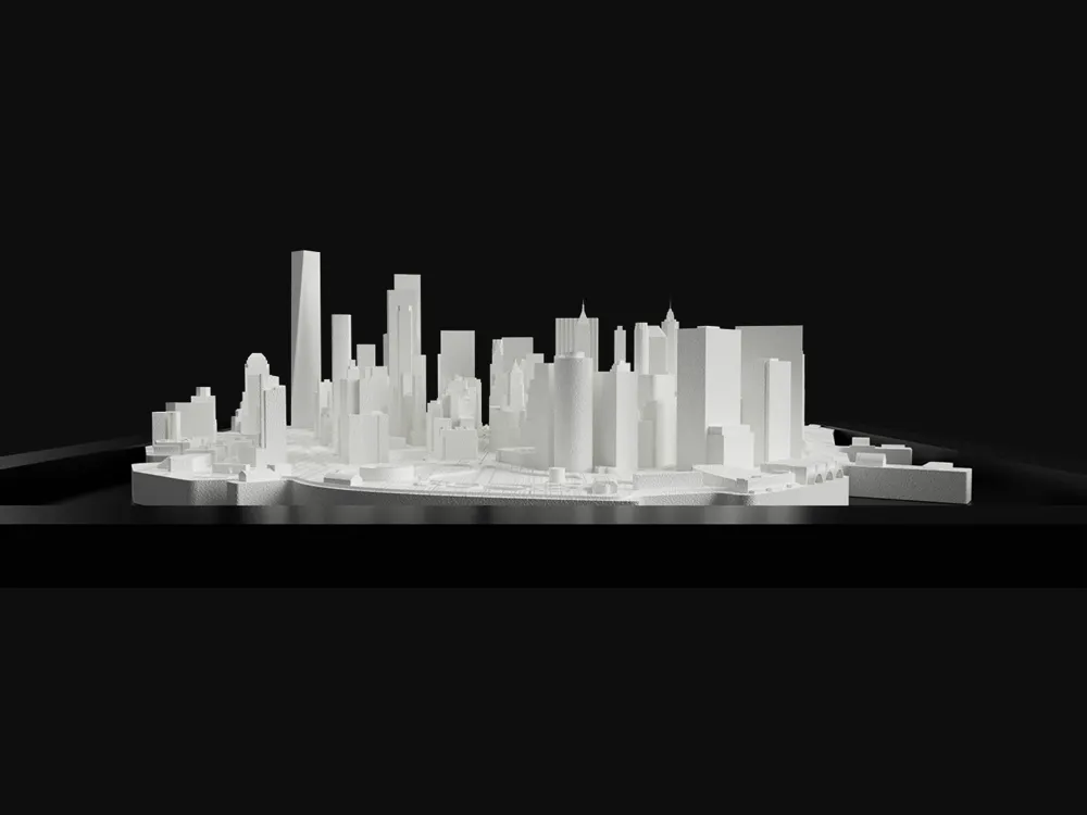 NEW YORK 3D CITY FRAME SQUARE PICTURE by thomaspaglierani - MakerWorld