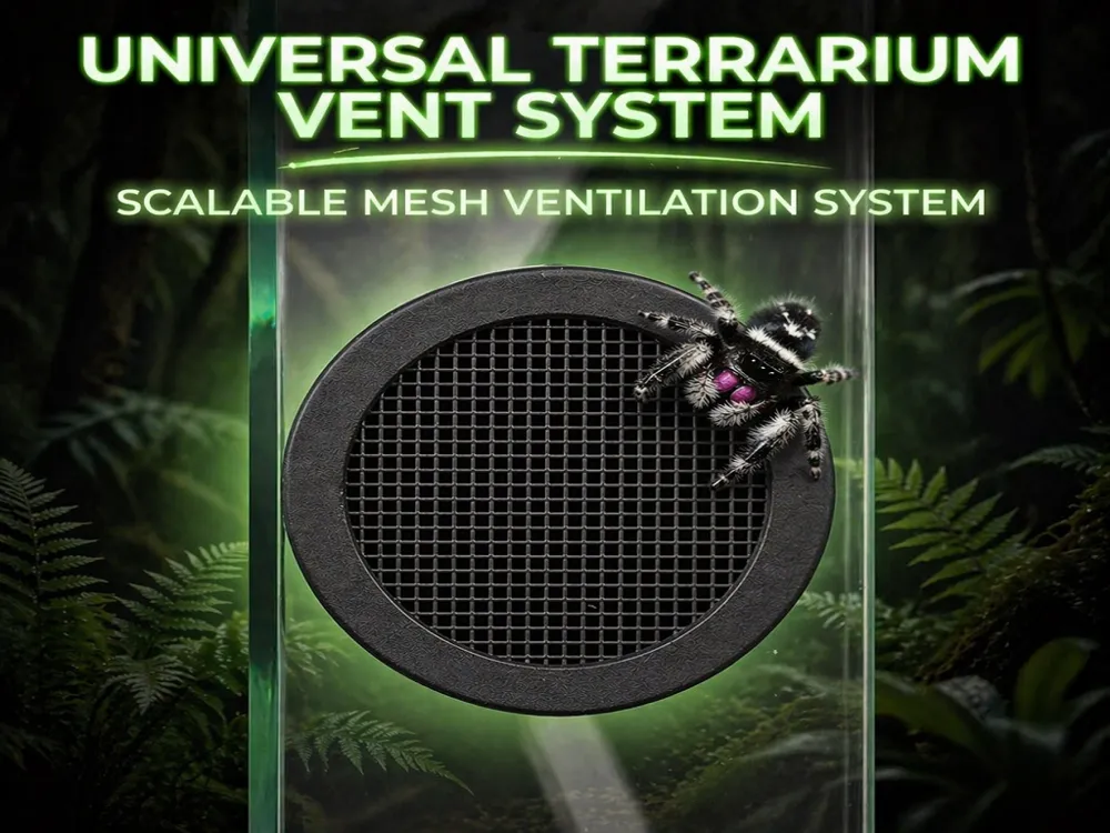 Universal Terrarium Vent System - Free 3D Print Model - MakerWorld