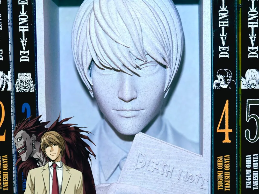 Light Yagami - Death Note - Book Nook - Free 3D Print Model - MakerWorld