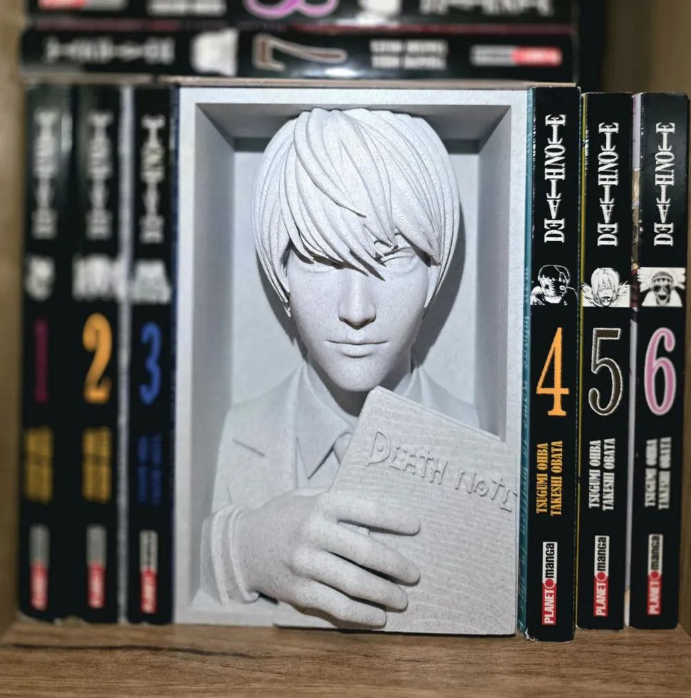 Light Yagami - Death Note - Book Nook - Free 3D Print Model - MakerWorld