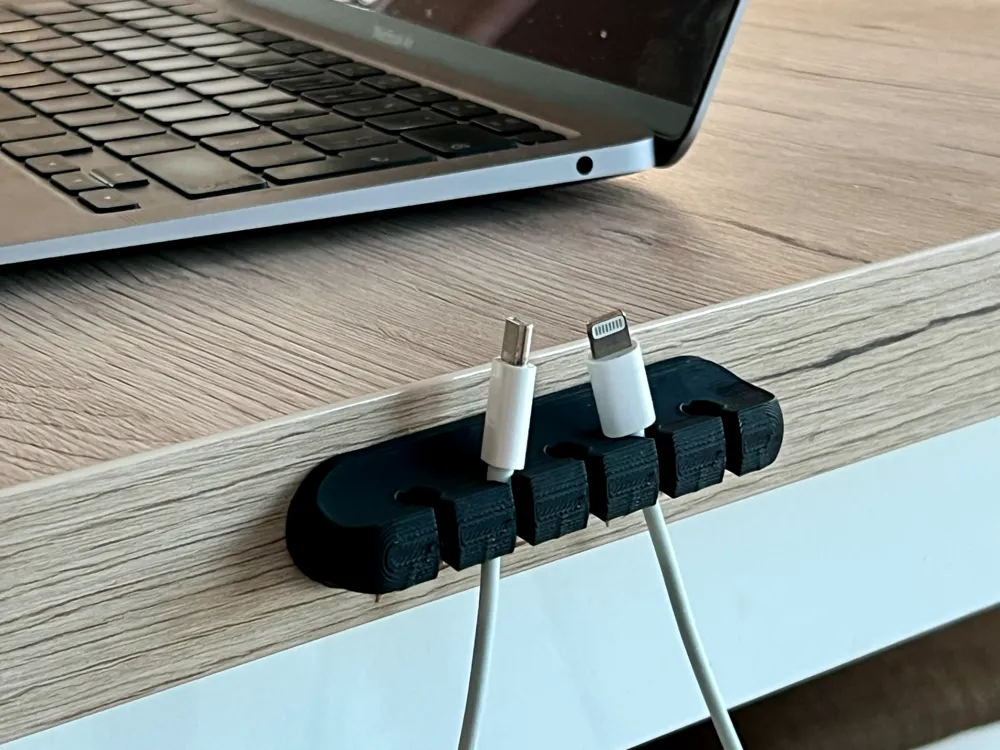 Desk cable holder by JS Ball python - MakerWorld