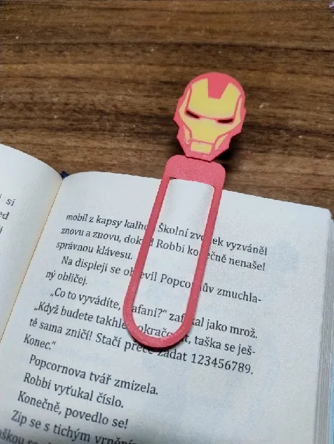 Bookmark IronMan by thunmarek - MakerWorld