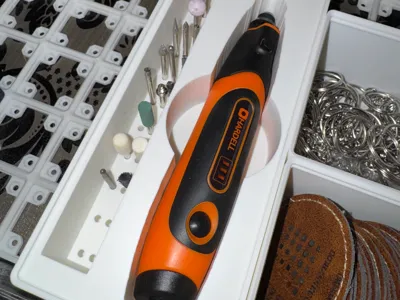 Hardell Rotary Tool Gridfinity - Free 3D Print Model - MakerWorld