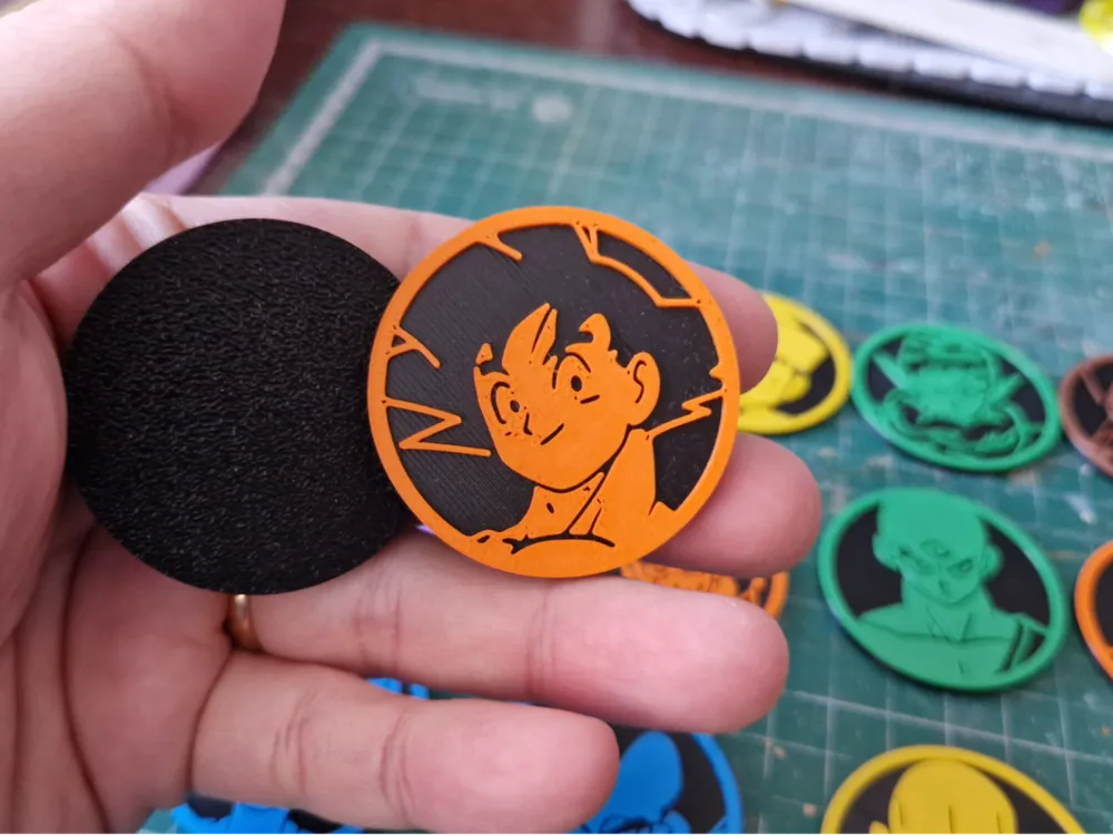 Goku (DBZ) collectible coin by Kryator MakerWorld: Download Free 3D Models