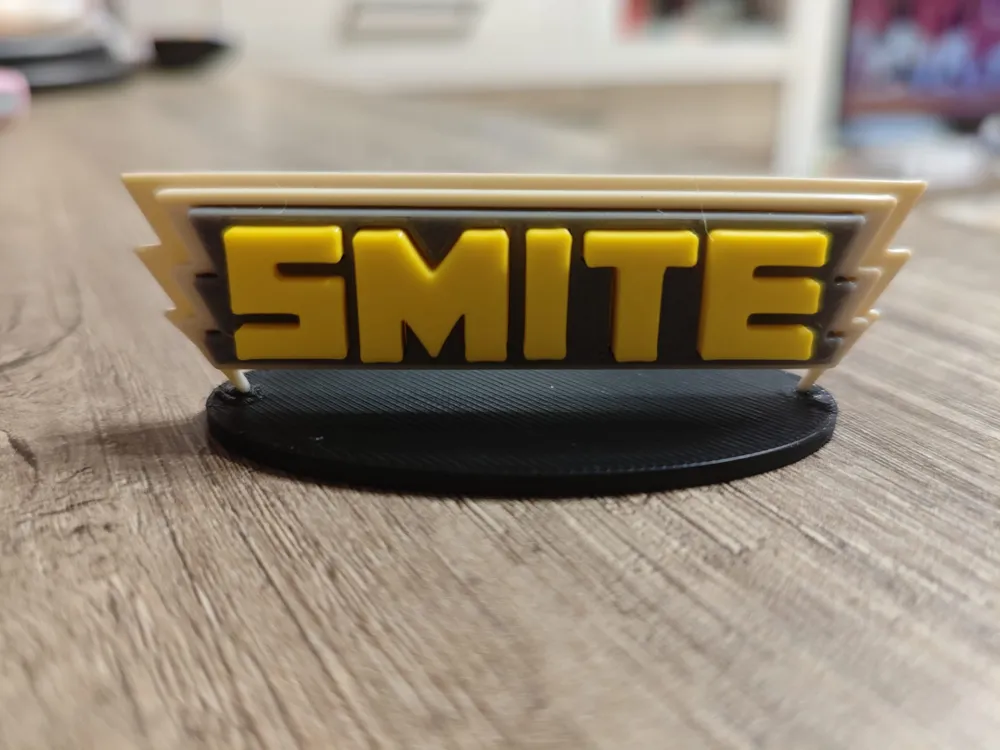 SMITE logo/sign (NO AMS NEEDED) by imor3d - MakerWorld