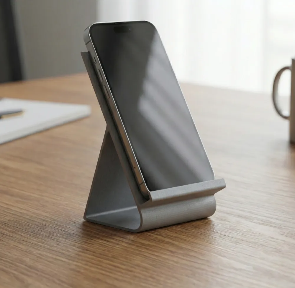 Minimalist Universal Phone Stand - Free 3D Print Model - MakerWorld