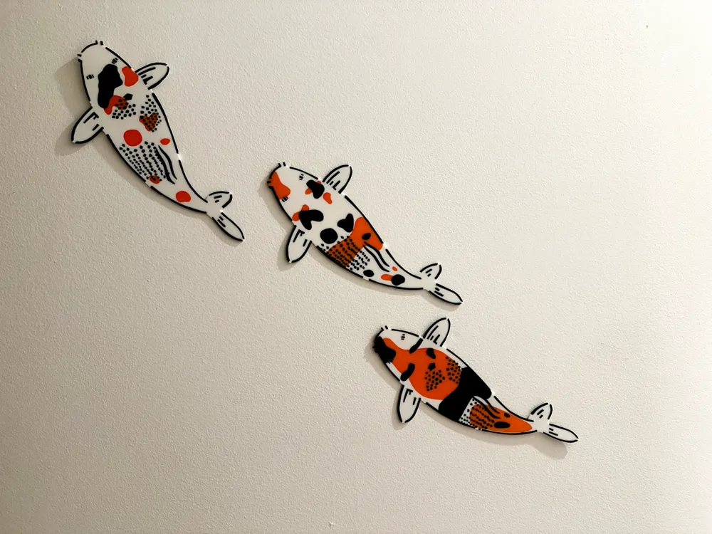 Koi Wall Art by maxman - MakerWorld