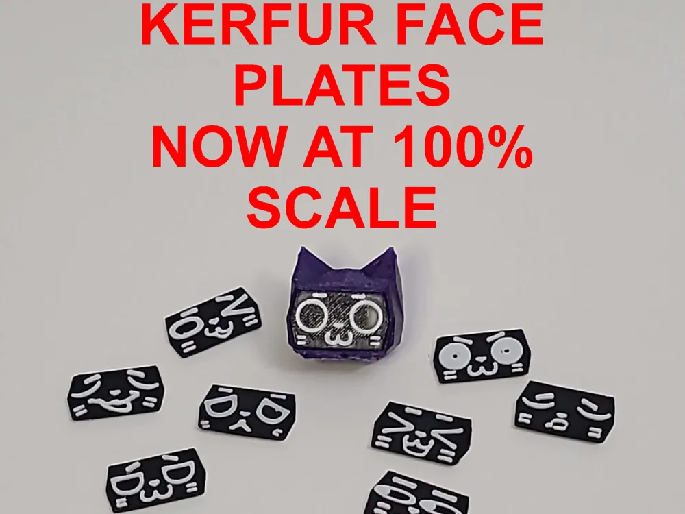 Kerfur Dummy 13 Face Plates 100% Scale by CryptidJon - MakerWorld