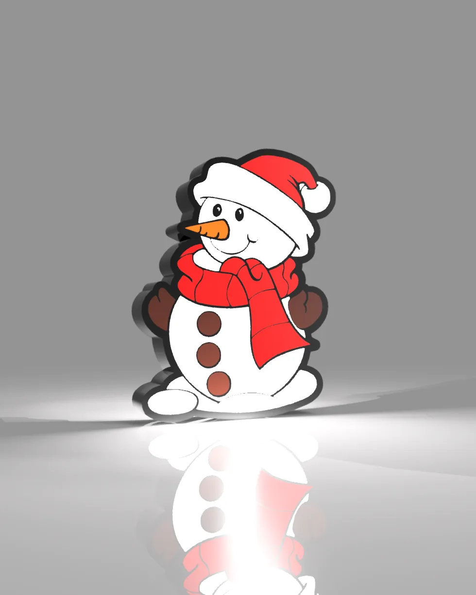 Snowman Led Lamp by Diru 3D - MakerWorld