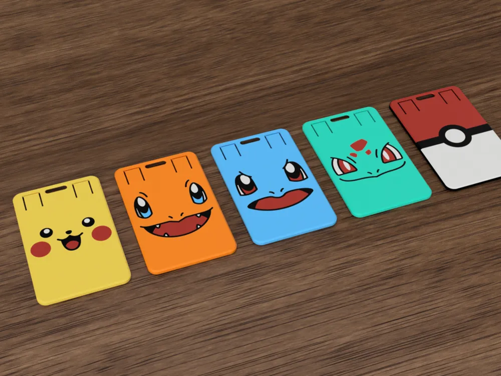 Pokémon ID card/badge holder Remixed by Valeria Momo - MakerWorld