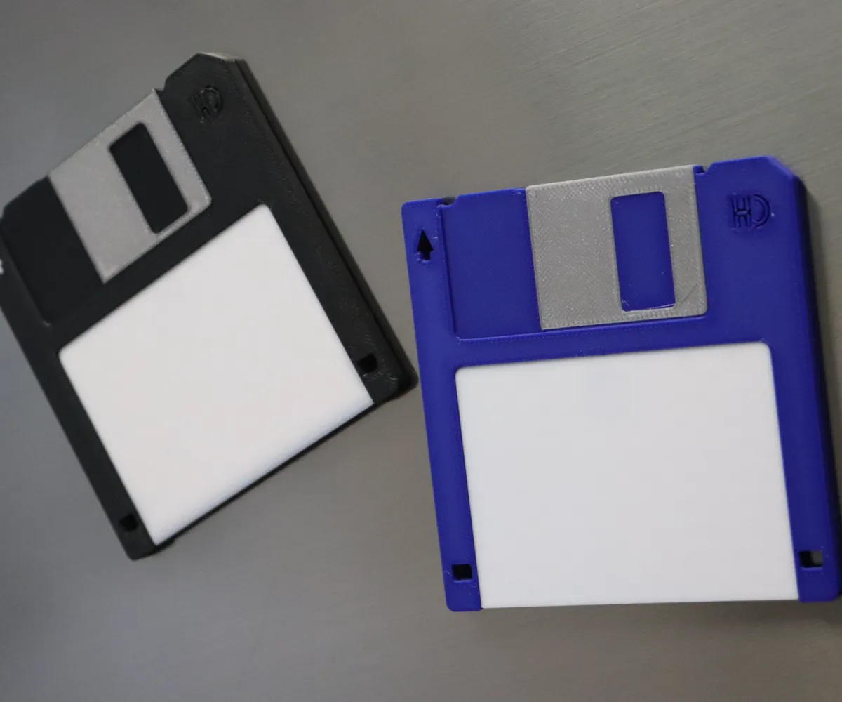 Vintage Floppy Disk Magnet - Free 3D Print Model - MakerWorld
