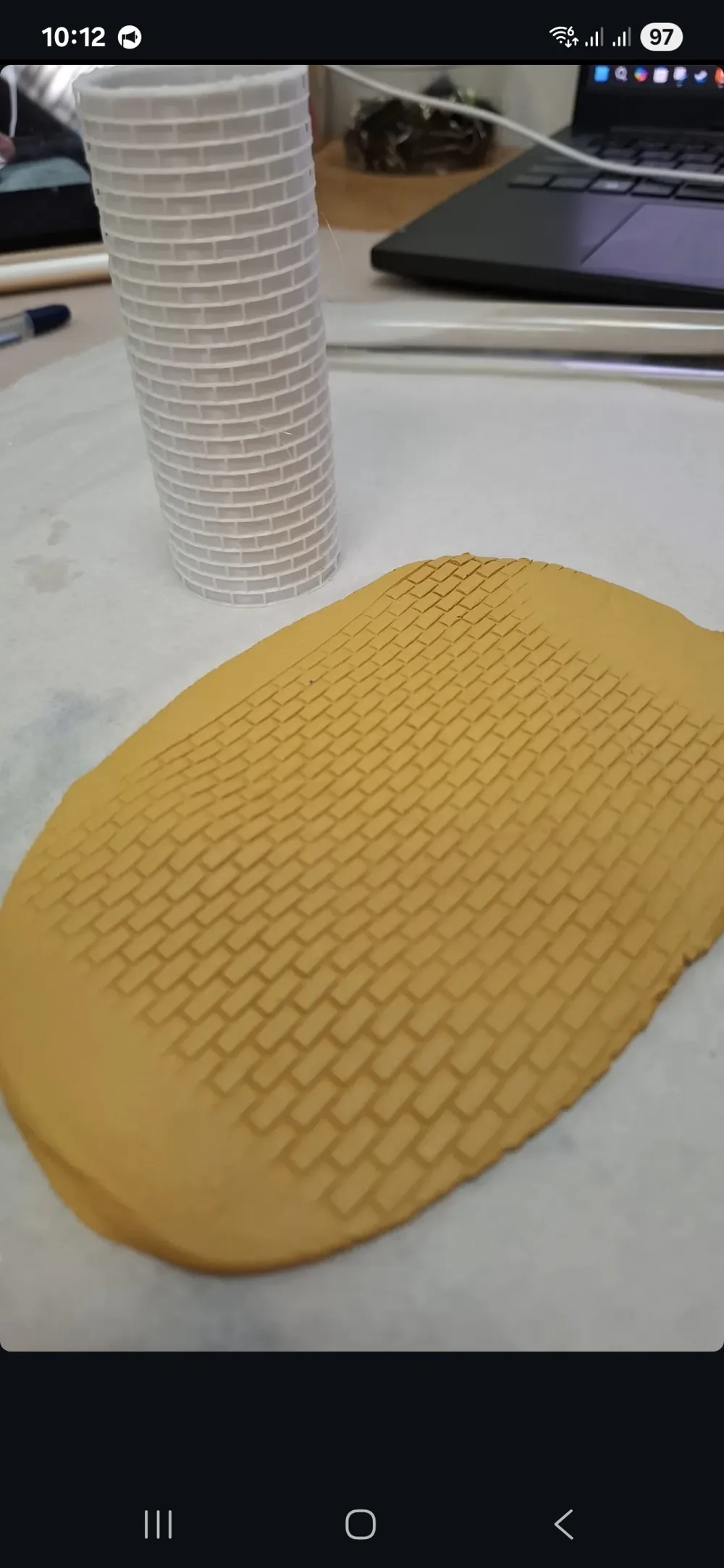 Brick Texture Rolling Pin – for Clay, Polymer Clay - Free 3D Print ...
