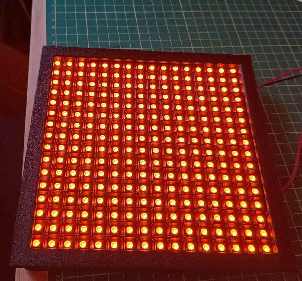 16x16 Led Matrix With No Difuser By Xian Makerworld