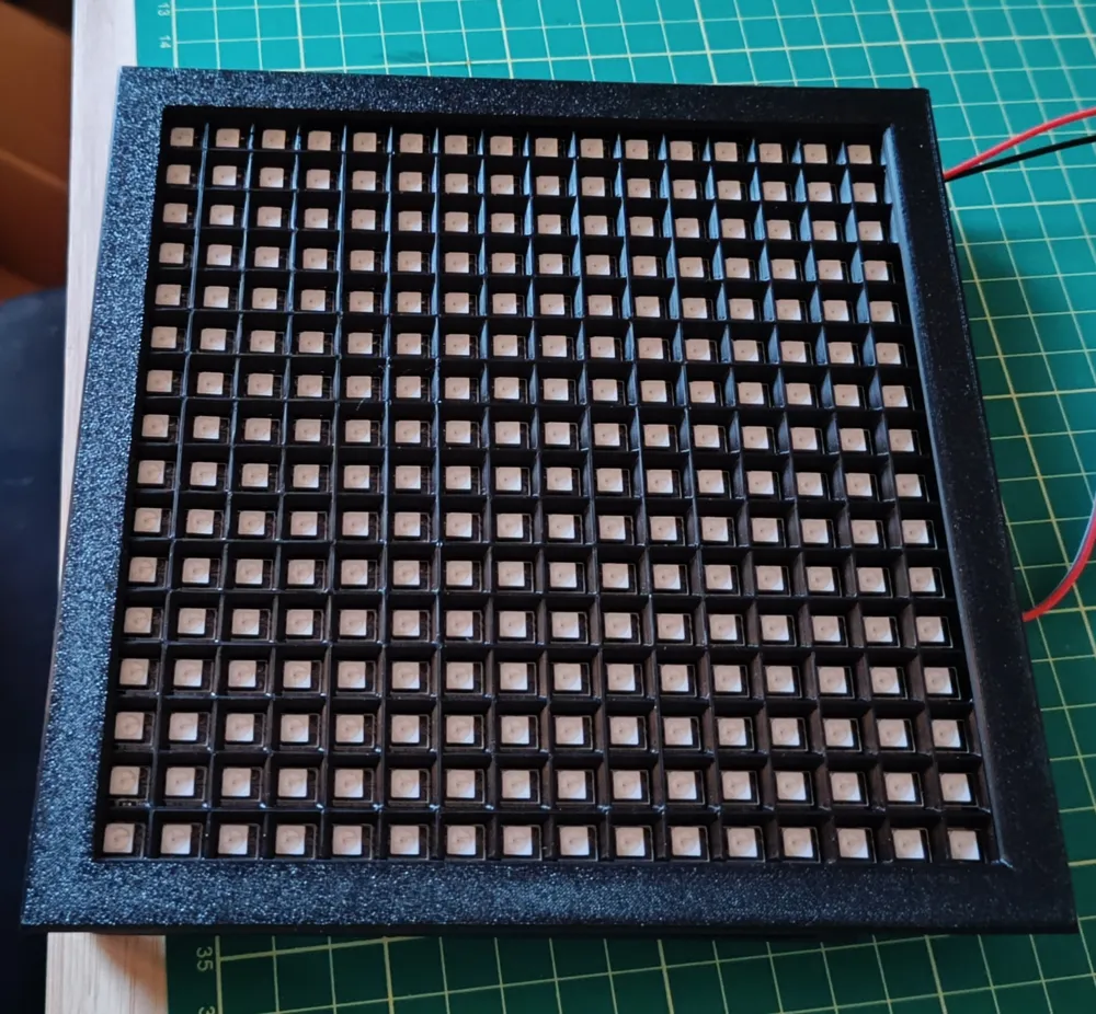 16x16 Led Matrix With No Difuser By Xian Makerworld