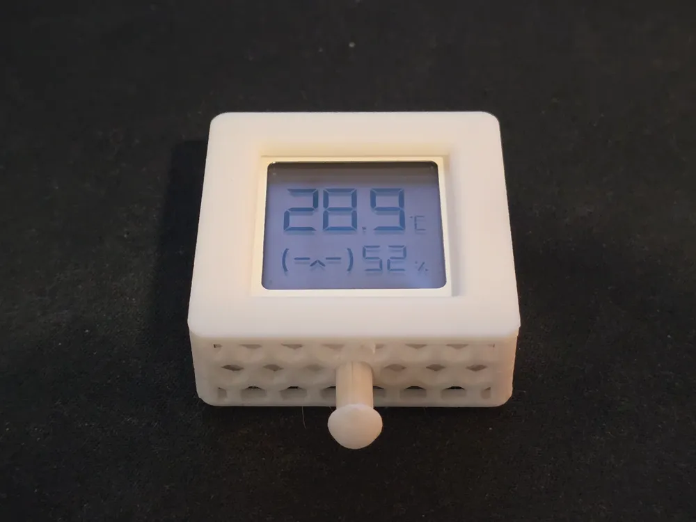 Holder with Eject button - Xiaomi Temp/Hum Monitor - Free 3D Print ...