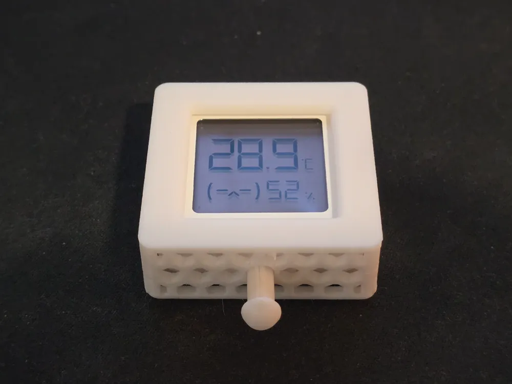 Holder with Eject button - Xiaomi Temp/Hum Monitor - Free 3D Print ...