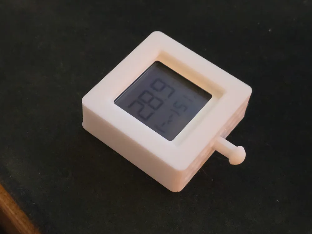 Holder with Eject button - Xiaomi Temp/Hum Monitor - Free 3D Print ...