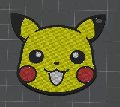 Pikachu keychain by Carlson - MakerWorld
