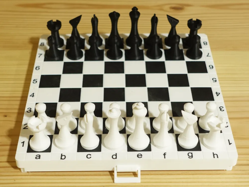 Folding Chess Board With Pieces - Free 3D Print Model - MakerWorld
